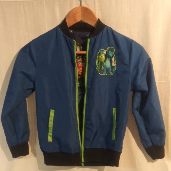 Disney | Jackets & Coats | Disney Monsters Inc Reversable Zip Up Jacket ...